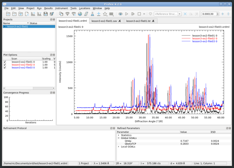 Profex – Open Source XRD and Rietveld Refinement Profex – Open Source XRD and Rietveld Refinement